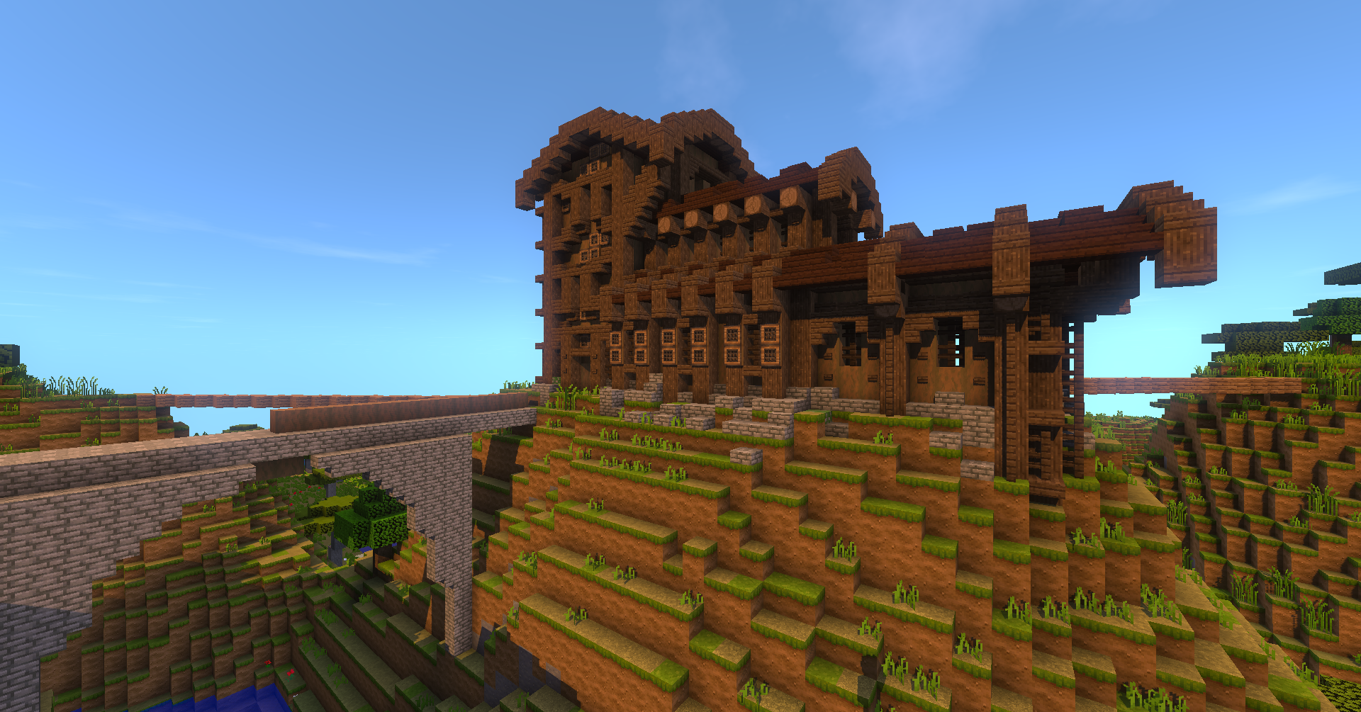 Build - Medieval-style Wooden Estate | Wynncraft Forums